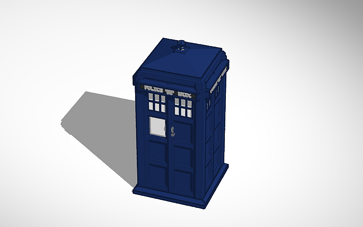 3D design Tardis - Tinkercad