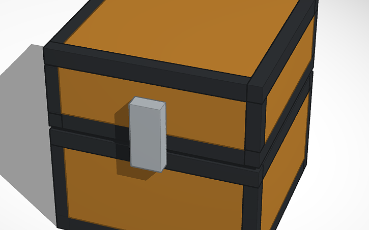 3D design Minecraft Chest - Tinkercad