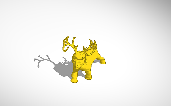3D design The Rock Deer - Tinkercad