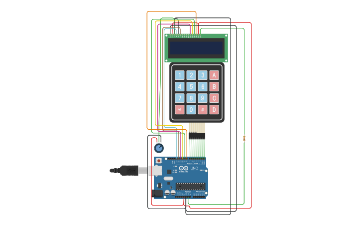Circuit design calculator matematic simplu | Tinkercad