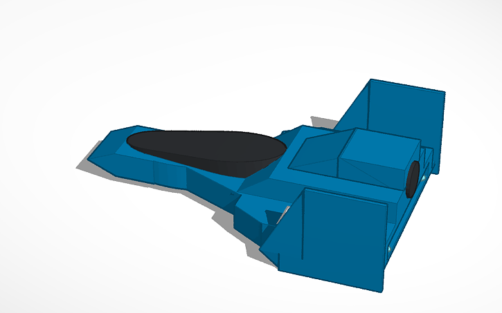 3D design f-zero blue falcon car - Tinkercad