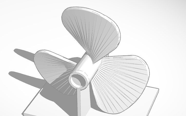 3D design Propellor - Tinkercad