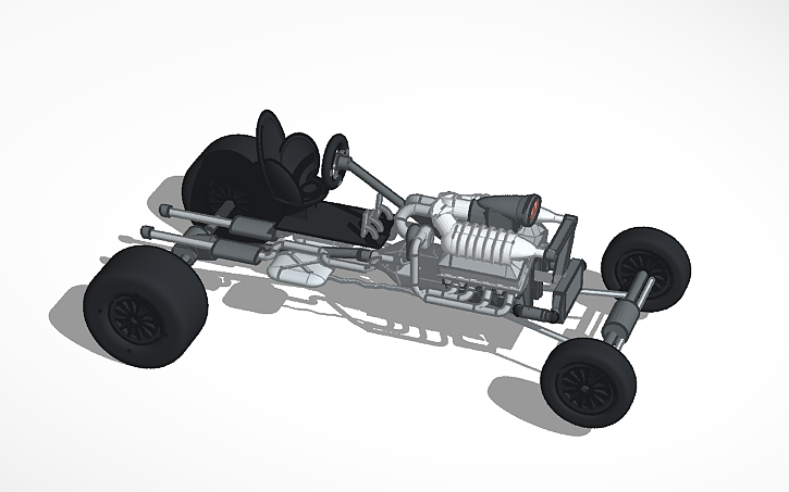3D design dragster - Tinkercad