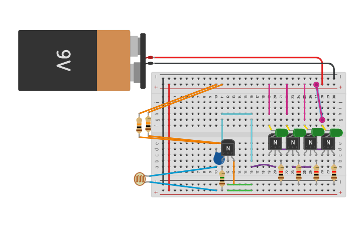 Circuit design Music operator - Tinkercad