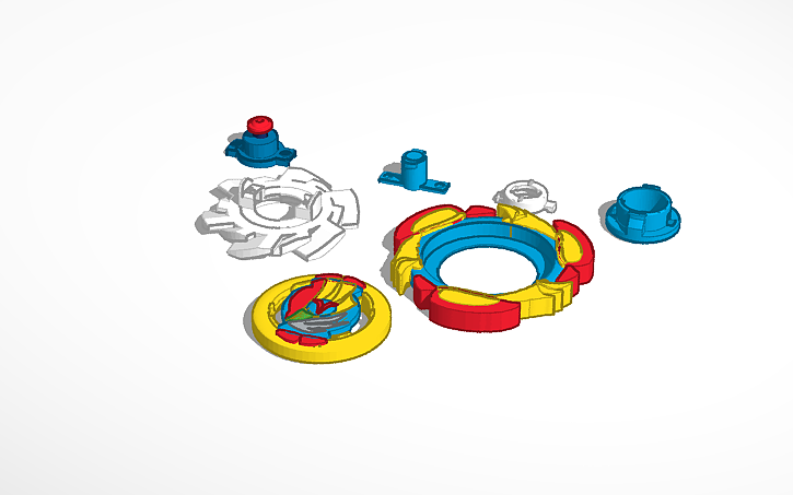 3D design POWERFUL VALKYRIE BOOST' COMPRESS DRIVER BEYBLADE BURST BU ...