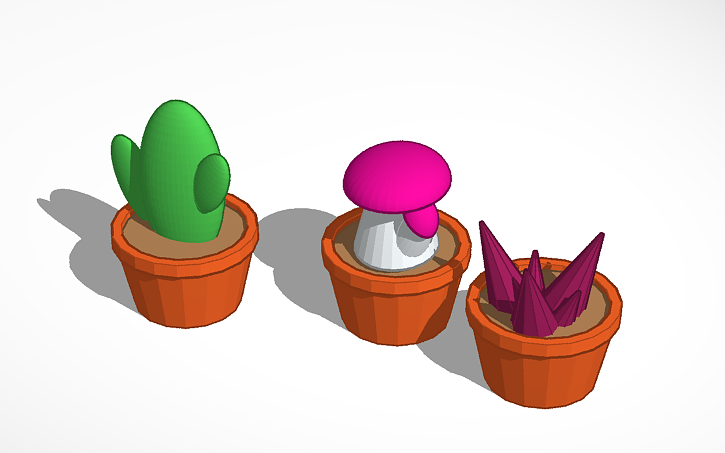 3D design cactus - Tinkercad