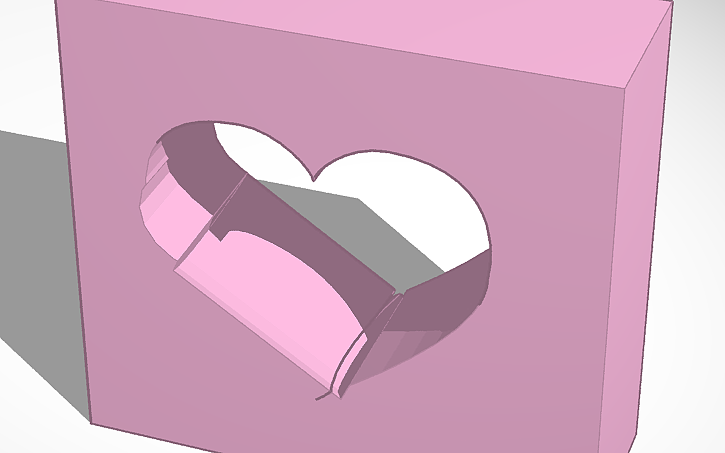 3D design box heart - Tinkercad