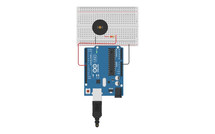 Circuit design BUZZER 3 - Tinkercad