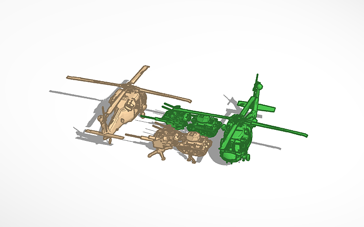 3D design green army men - Tinkercad