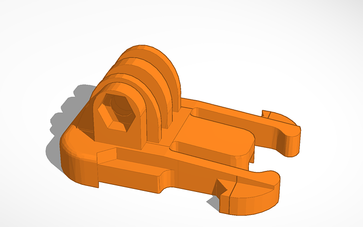 3D design GoPro Default Mount - Tinkercad