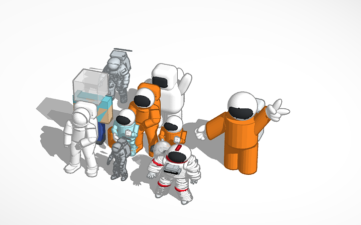 3D design Astronauts | Tinkercad