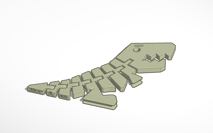 3D design t-rex - Tinkercad