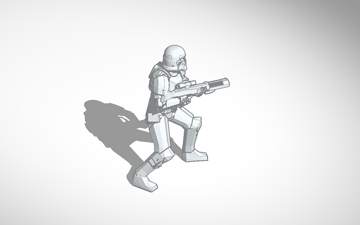 3D design awesome stormtrooper - Tinkercad