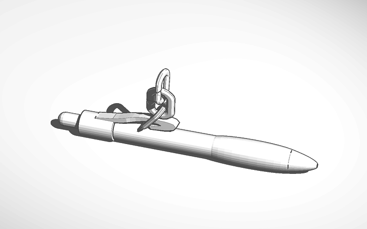 3D design Pen with Chain - Tinkercad