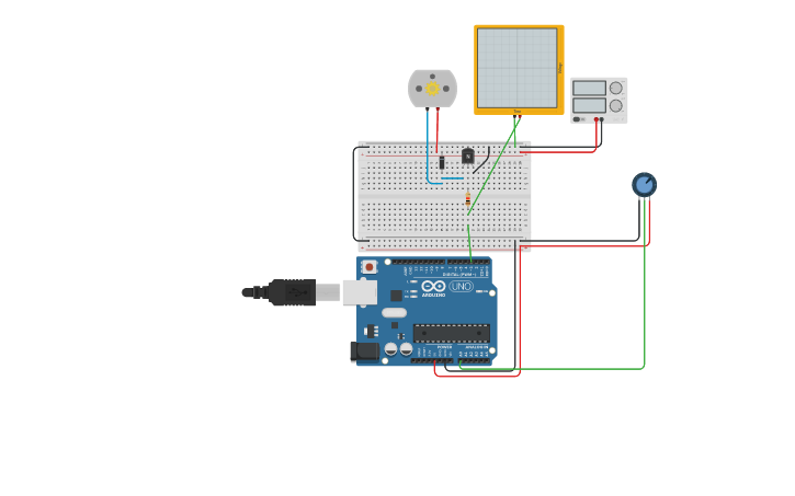 Circuit design Motor DC Driver | Tinkercad
