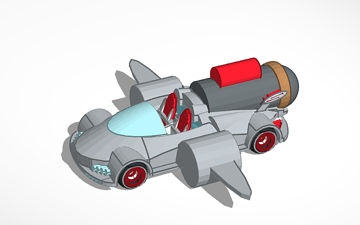 3D design The Rocket Car | Tinkercad