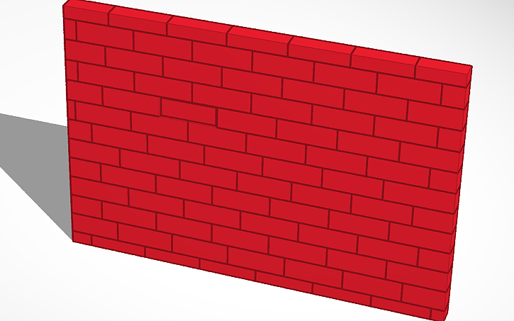 3D design brick wall pattern | Tinkercad