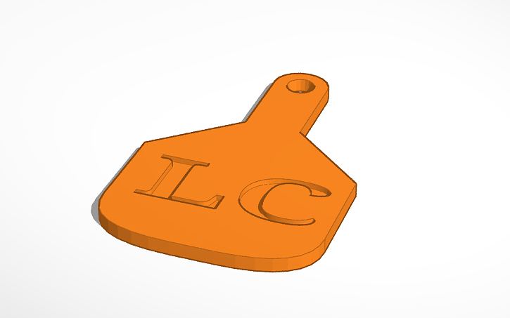 3D design EAR TAG FFA - Tinkercad