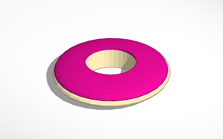 3D design Simple Donut | Tinkercad