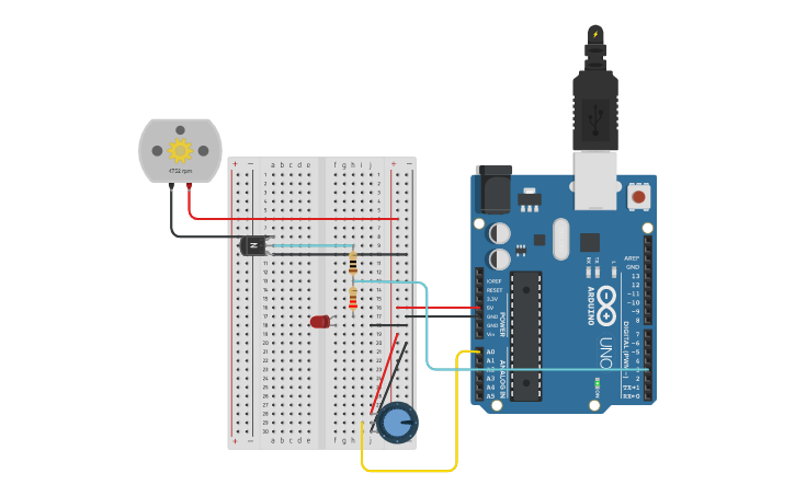 Circuit design Modulacion PWM | Tinkercad Circuit design Modulacion PWM | Tinkercad