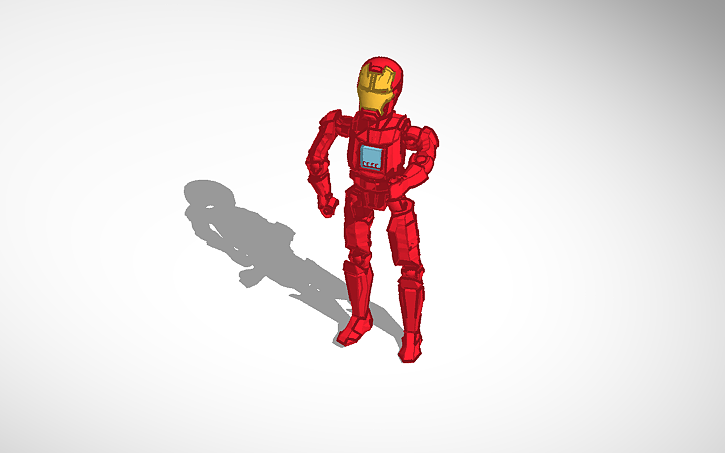 3D design iron man - Tinkercad