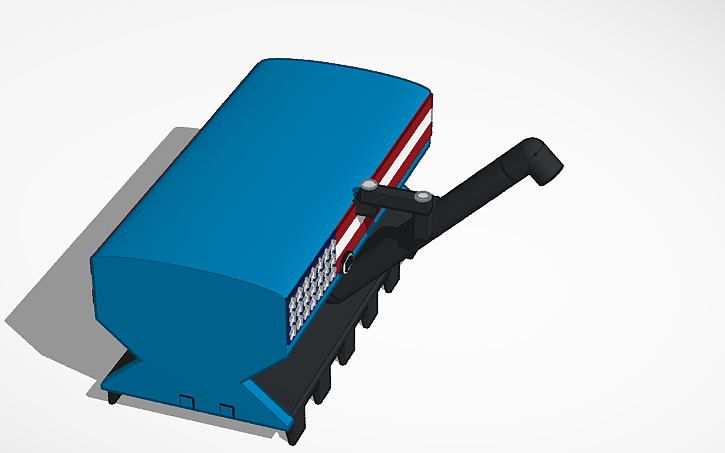 3D design 1/64 Scale Seed Tender For ERTL Flatbed Gooseneck - Tinkercad