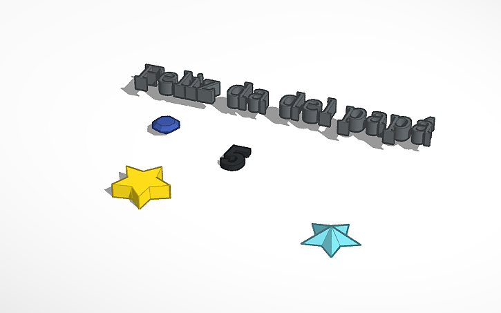 3D design Dia del padre - Tinkercad