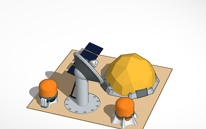 3D design Mars Colony - Tinkercad