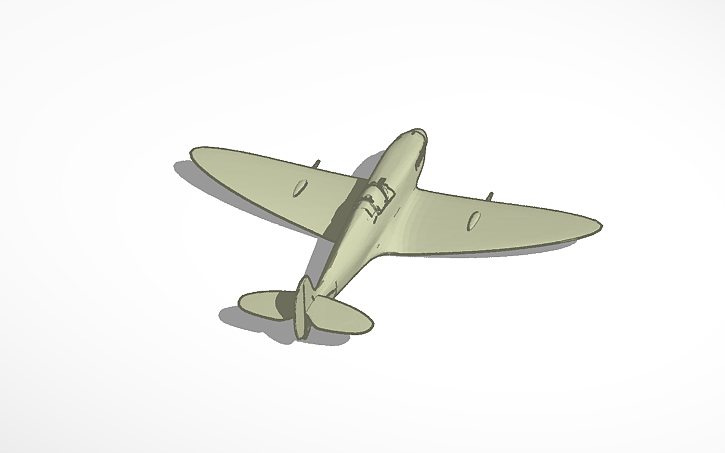 3D design spitfire - Tinkercad