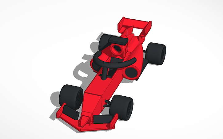 3D design Formula 1 car - Tinkercad