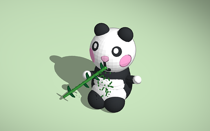3D design Panda - Tinkercad