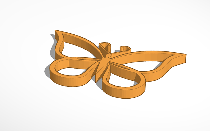 3D design BUTTERFLY - Tinkercad