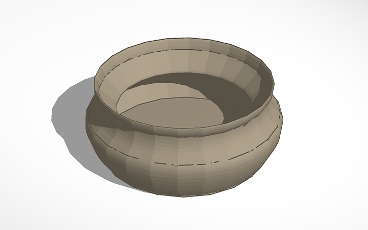 3D design Printable Pot | Tinkercad