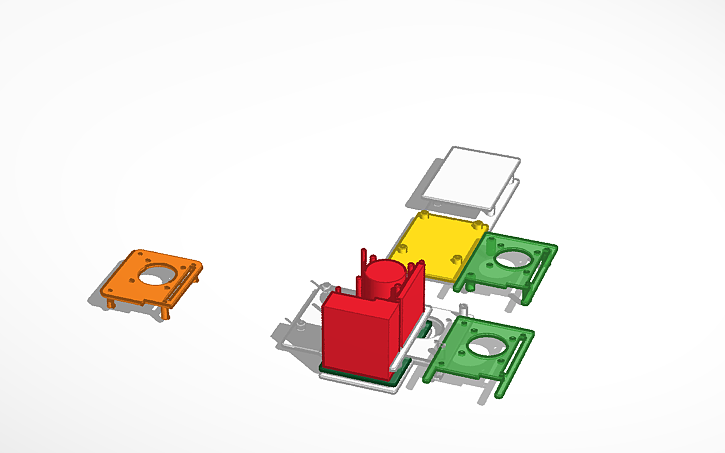 3D design Raspberry Pi 4 B mit Noctua Lüfteraufnahme | Tinkercad