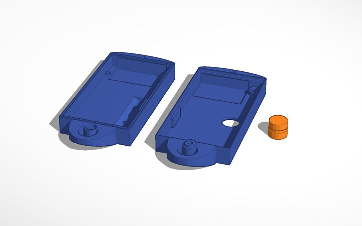 3D design Enclosure Gate Remote Control - Tinkercad
