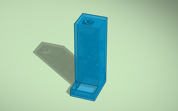 3D design Dice tower - Tinkercad