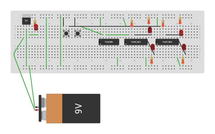 Circuit Design Alu Tinkercad