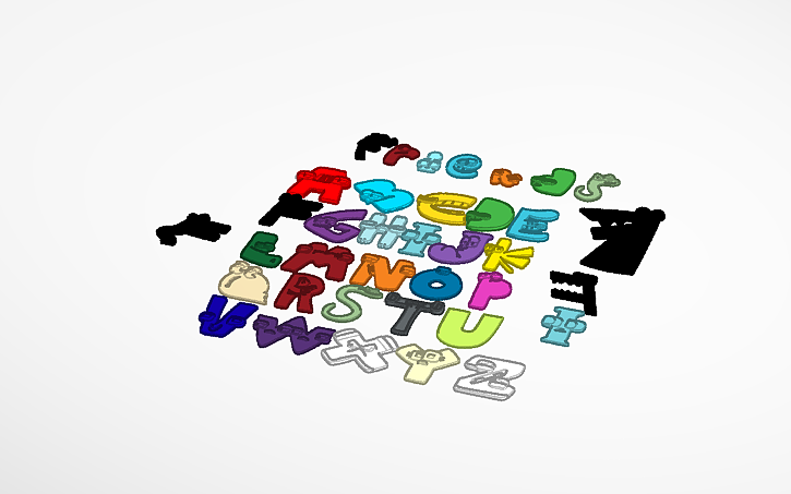 3D design alphabet lore - Tinkercad