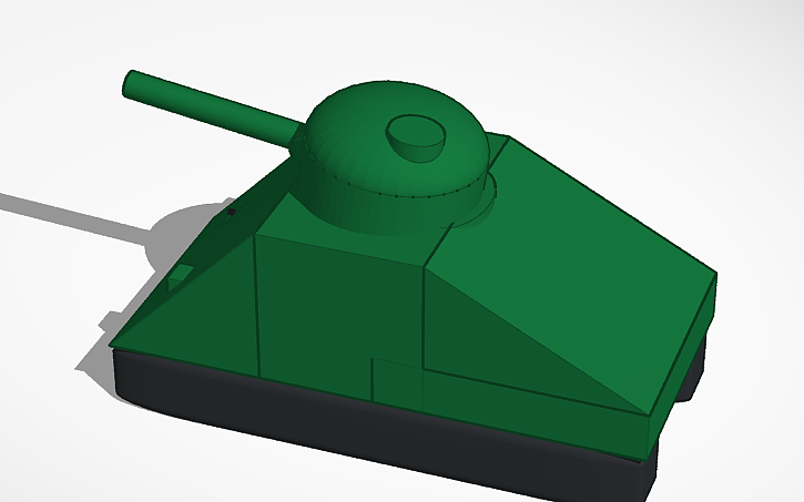 3D design cartoon m4 sherman - Tinkercad