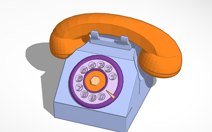 3D design TELEPHONE - Tinkercad