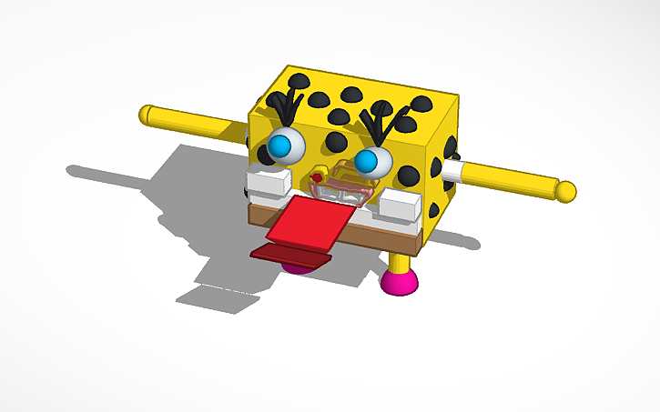 3D design Spongebob Squarepants - Tinkercad