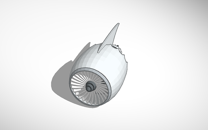 3D design 787 turbine - Tinkercad