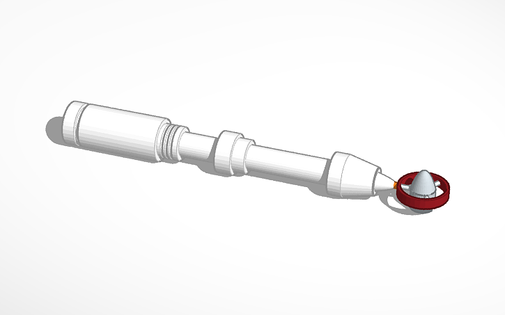 3D design #Dr_Who Tom Baker Sonic Screwdriver Emitter Head | Tinkercad