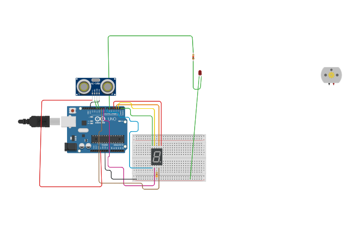 Circuit design Display 7 segmentos | Tinkercad Circuit design Display 7 segmentos | Tinkercad