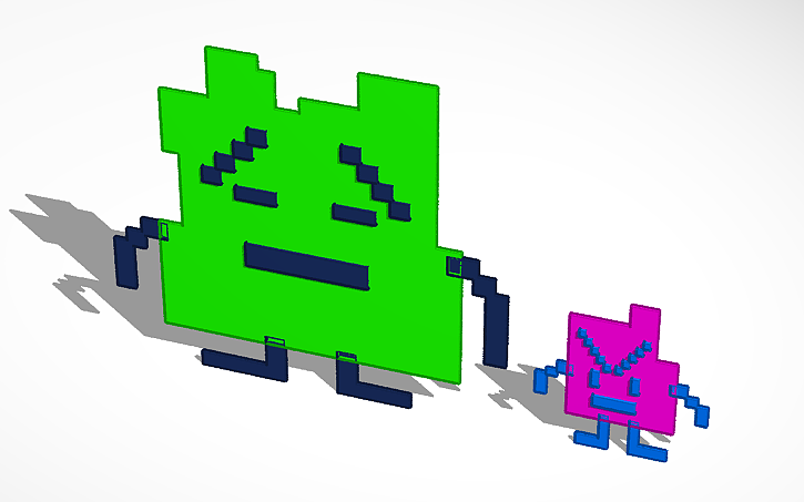 3D design Ignignokt & Err (The Mooninites) - Aqua Teen Hunger Force ...