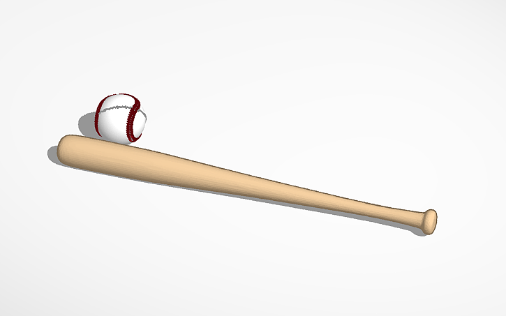 3D design Baseball - Tinkercad