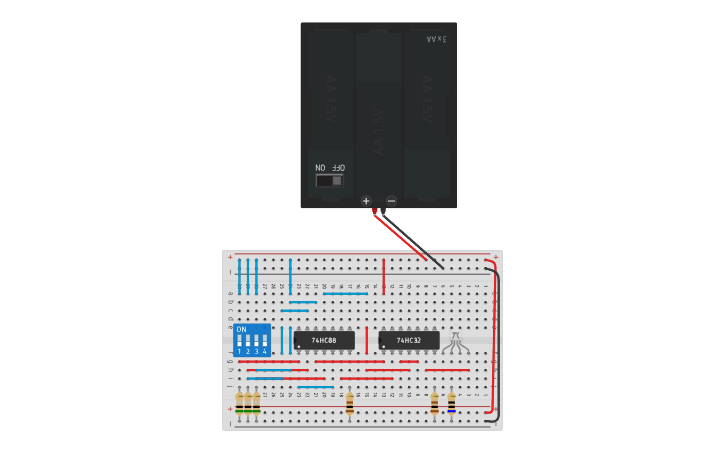 Circuit design Problema 2 - Tinkercad