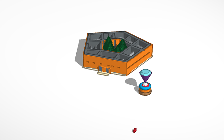 3D design KM31634 famous building | Tinkercad