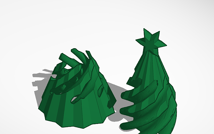 3D design Fidget christmas tree - Tinkercad