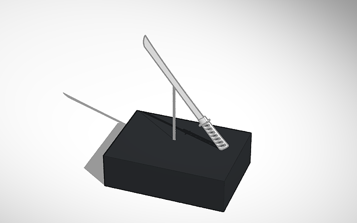 3D design katana - Tinkercad